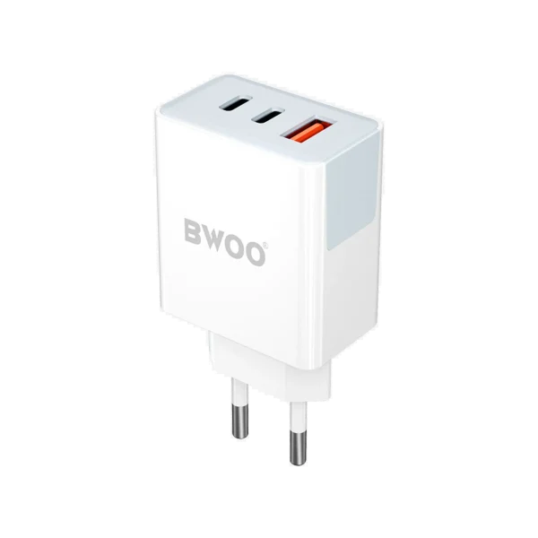 BWOO BO-CDA133 3 in 1 USB C+USB A 40W Phone Fast Wall Charging Adapter ...